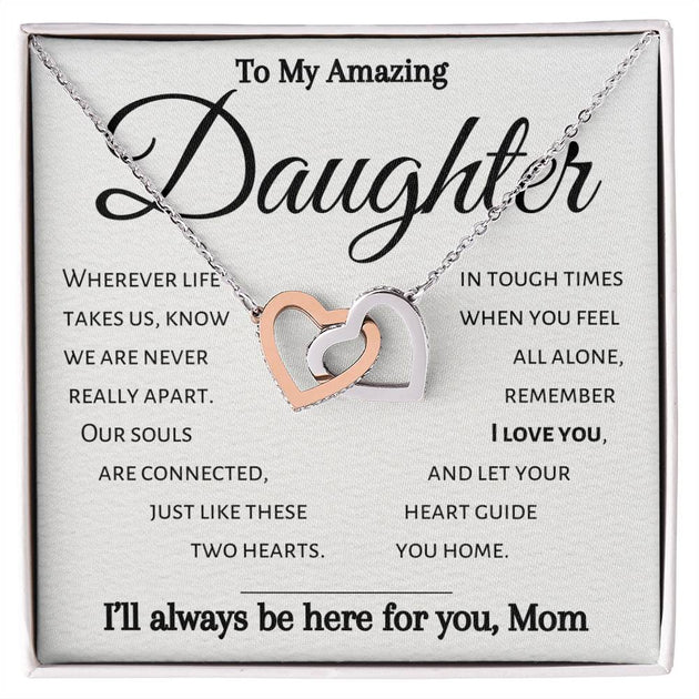 To My Amazing Daughter- Souls Connected- Necklace-Mom | EverWorth